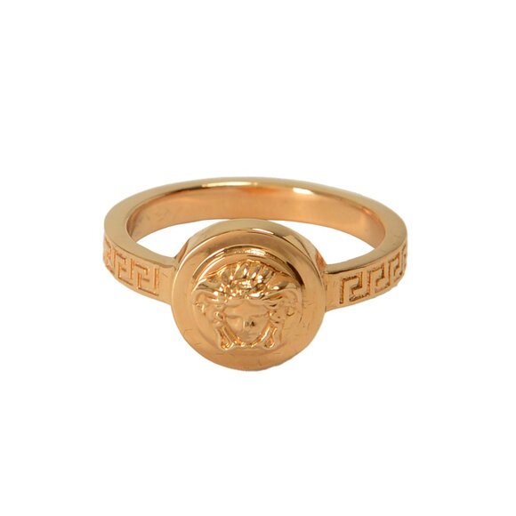 Versace | Jewelry | Versace Rose Gold Color Metal Embellished Medusa ...